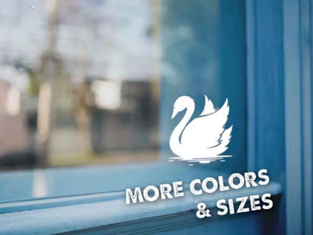 Swan, Swan Decal, Swan Sticker, Swan Vinyl Decal, Swan Decal, Swan ...