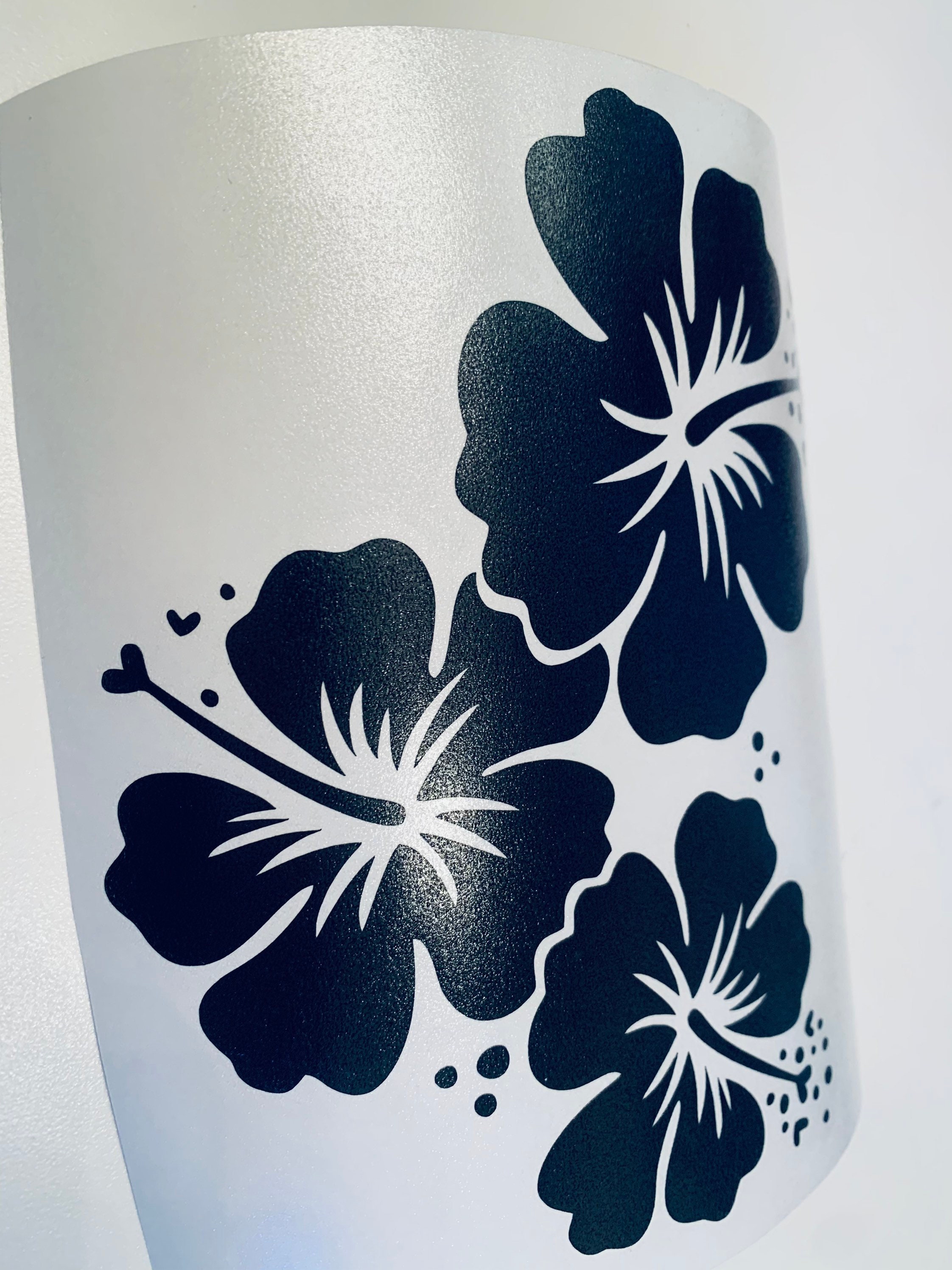 Hibiscus Decal Stickerhibiscus Stickerflower Decalhibiscus - Etsy