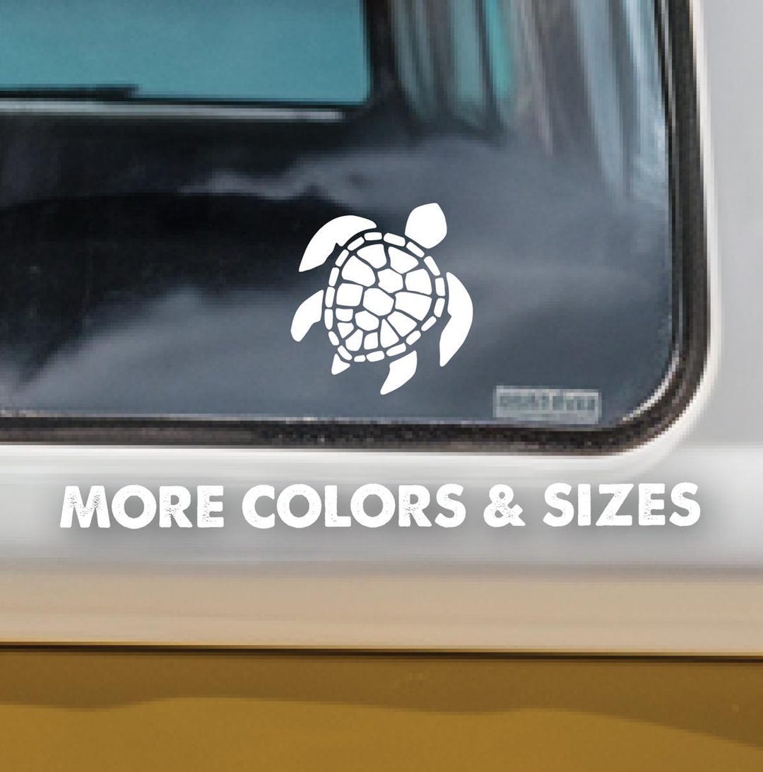 Turtle Decal Sticker Sea Turtle Decal Sticker Surf Decal Sticker Surf ...