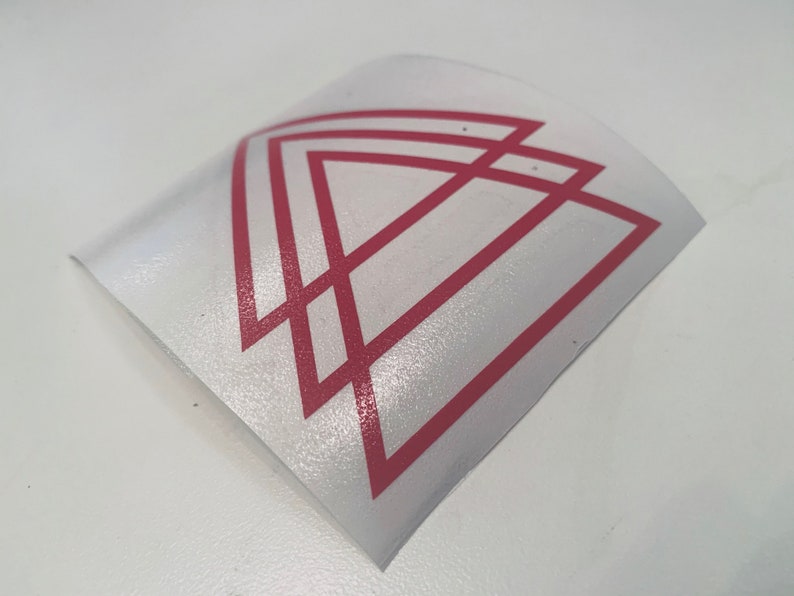 Triangle Vinyl Sticker Decalcar Stickerscar Decallaptop | Etsy
