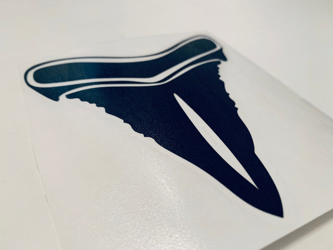Shark Tooth Car Decal: Beach Summer Vinyl Sticker - Etsy