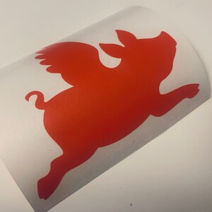 Flying Pig Sticker Decal,flying Pig Decal,flying Pig Sticker,car Decal ...