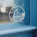 Sail Boat Decal Sticker Decal,sail Boat Sticker,sailing Decal,sail Boat ...