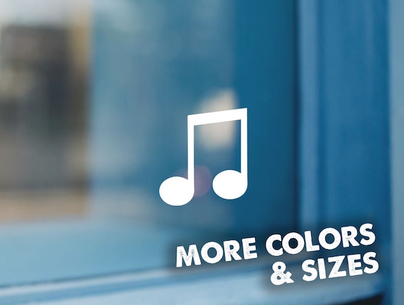 Music Note Sticker Music Note Decal Music Note Stickercar | Etsy