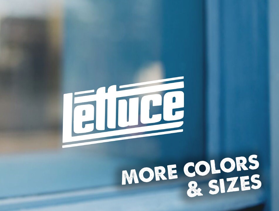 Lettuce Vinyl Sticker DecalCar DecalWindow DecalCar | Etsy