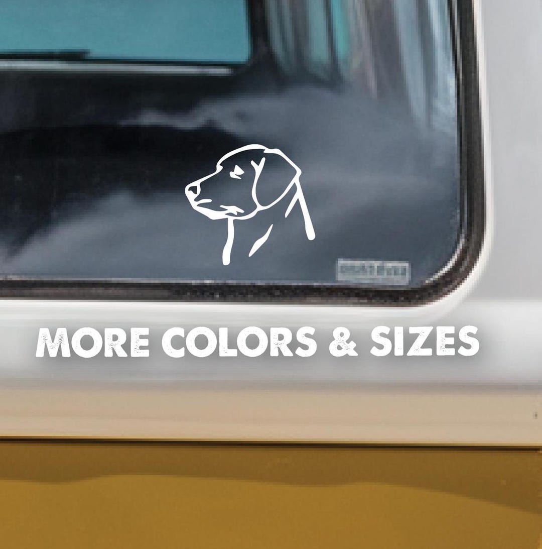 Labrador Dog Decal,labrador Retriever Head Vinyl Decal Sticker ...