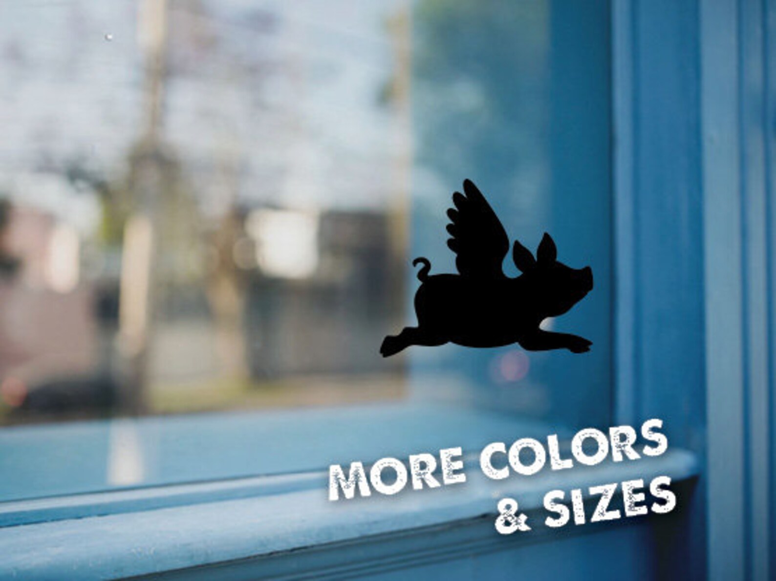 Flying Pig Sticker Decalflying Pig Decalflying Pig | Etsy