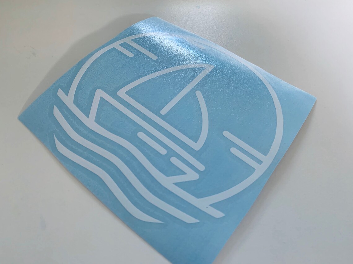 Sail Boat Decal Sticker Decalsail Boat Stickersailing - Etsy