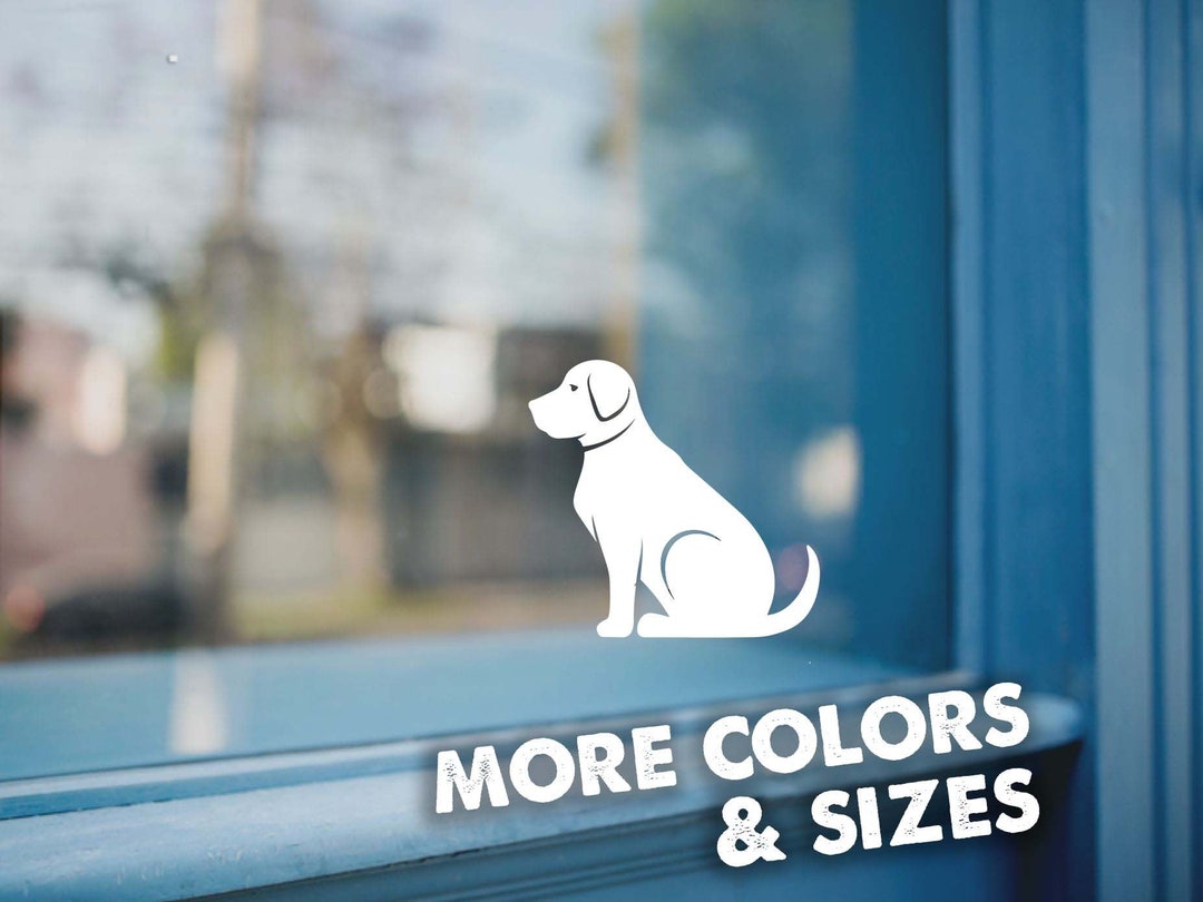 Labrador Dog Decal Labrador Retriever Head Vinyl Decal Sticker Labrador ...