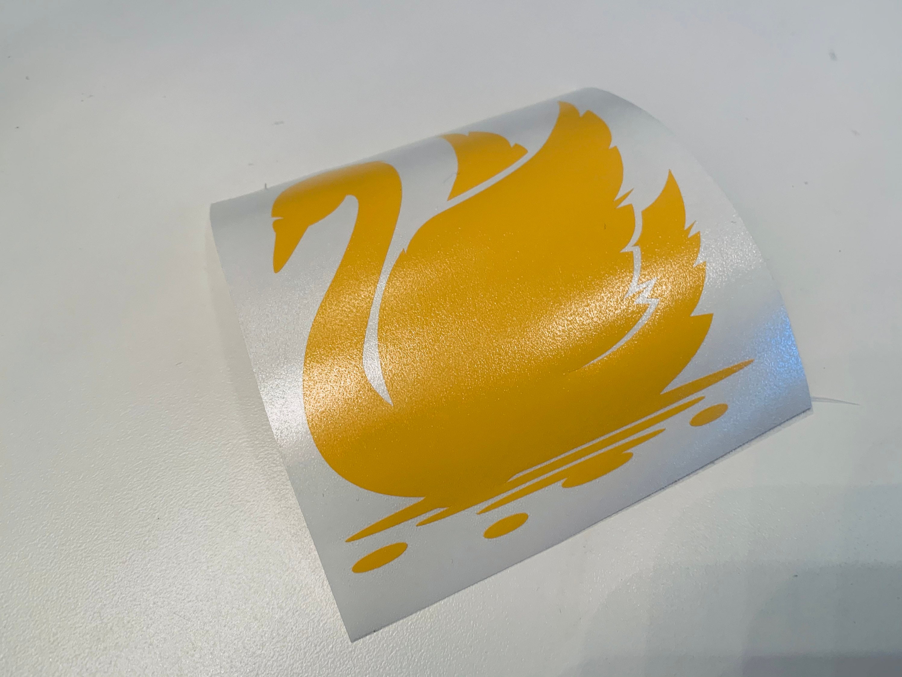 Swan Swan Decal Swan Sticker Swan Vinyl Decal Swan Decal | Etsy