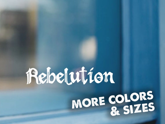 Rebelution Vinyl Sticker Decal Decalwindow Decal - Etsy