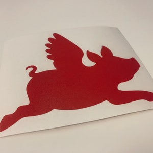 Flying Pig Sticker Decal,flying Pig Decal,flying Pig Sticker,car Decal ...