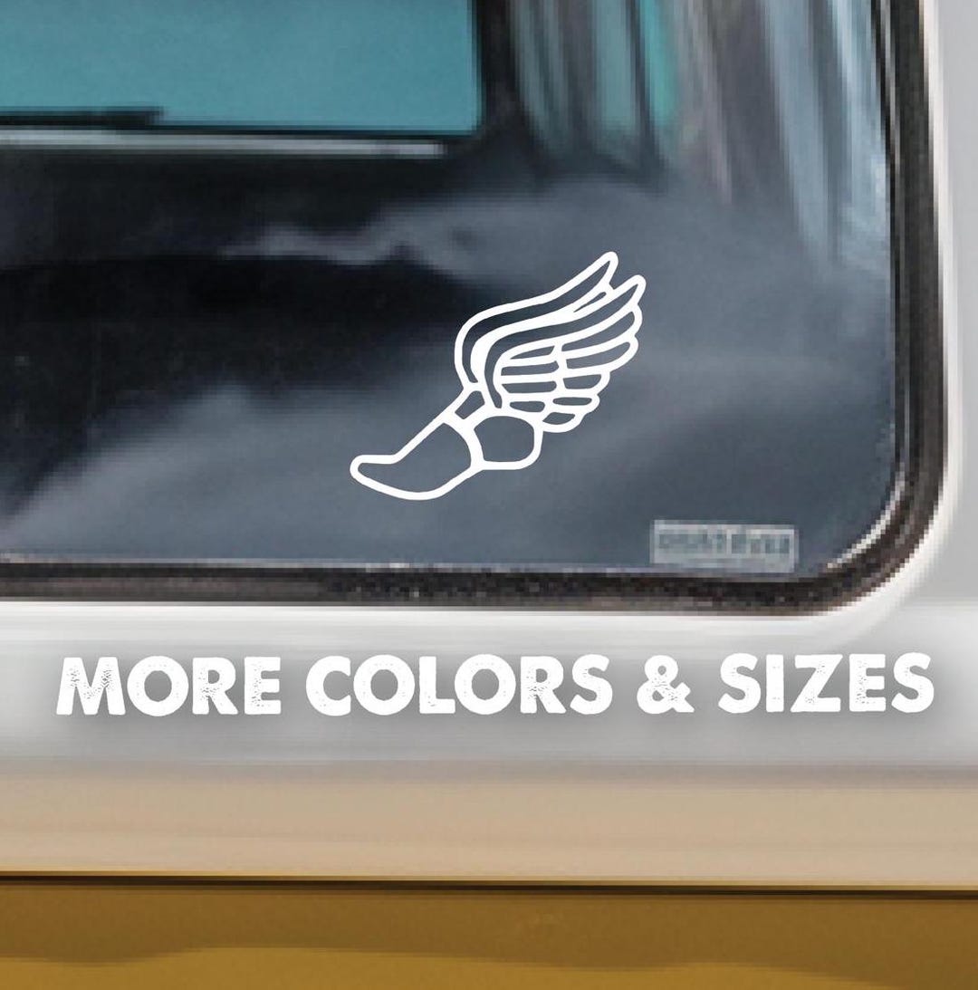 Track and Field Decal, Track and Field Sticker, Track Decal,track Wings ...