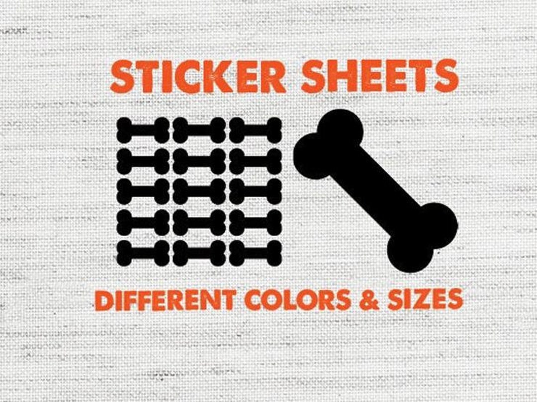 Dog Bone Vinyl Decals,dog Bone Sticker,dog Bone Stickers,dog Bone ...