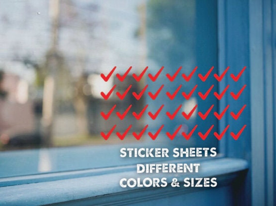 Check Mark Vinyl Decalscheck Mark Stickercheck Mark | Etsy