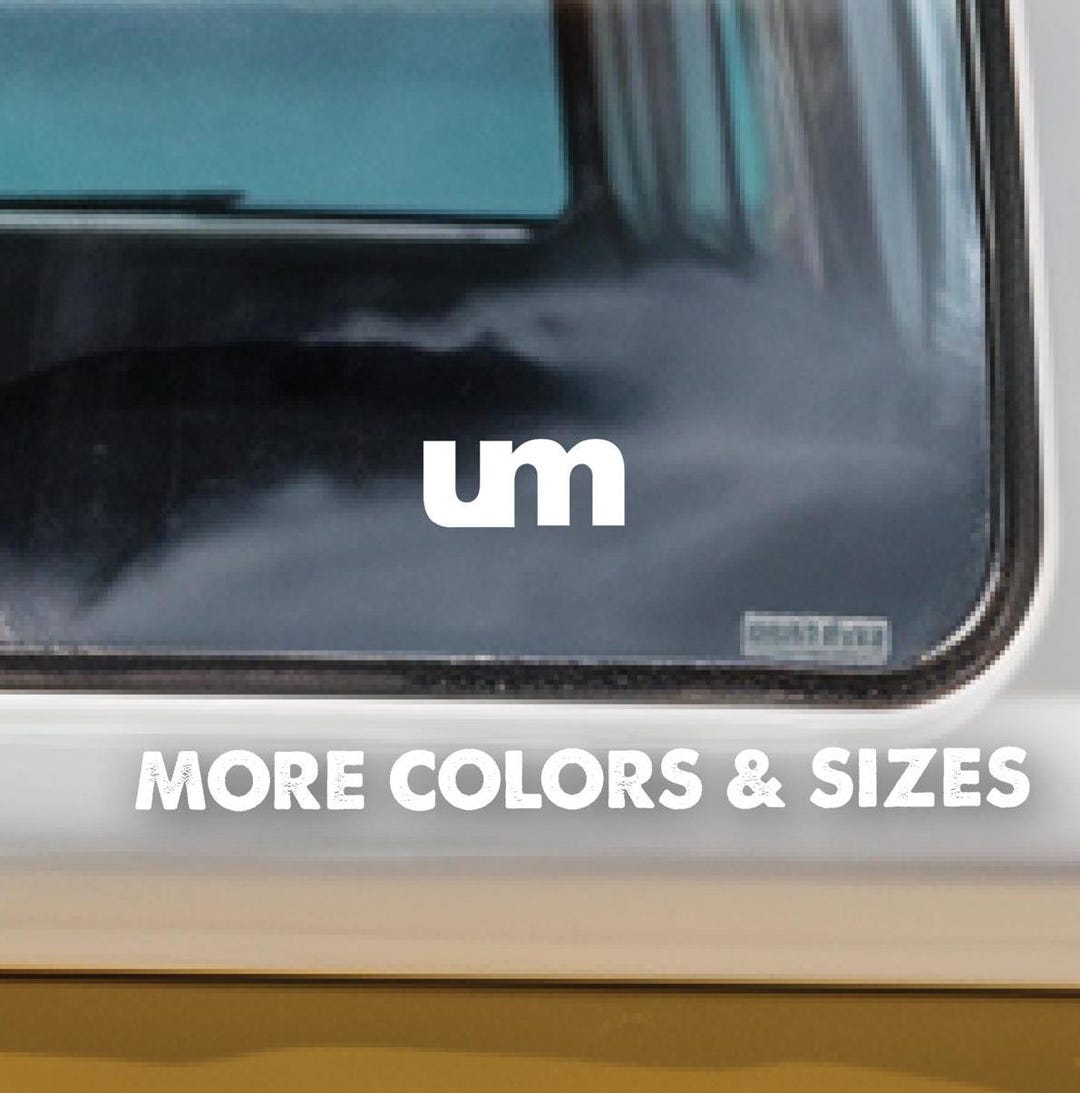 UM Vinyl Sticker Decal Car Decal Window Decal Car Stickers Laptop ...
