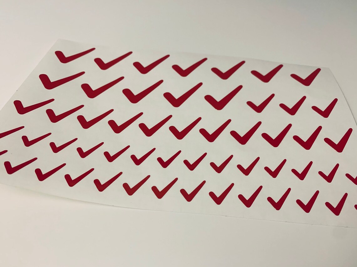 Check Mark Vinyl Decalscheck Mark Stickercheck Mark | Etsy