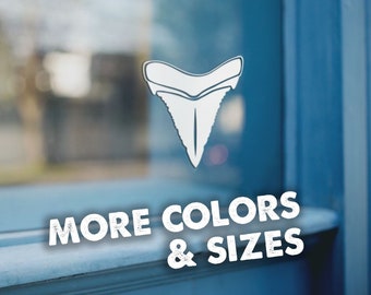 Shark Tooth Decal | Etsy