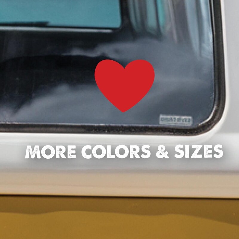 Heart Car Decal - Etsy