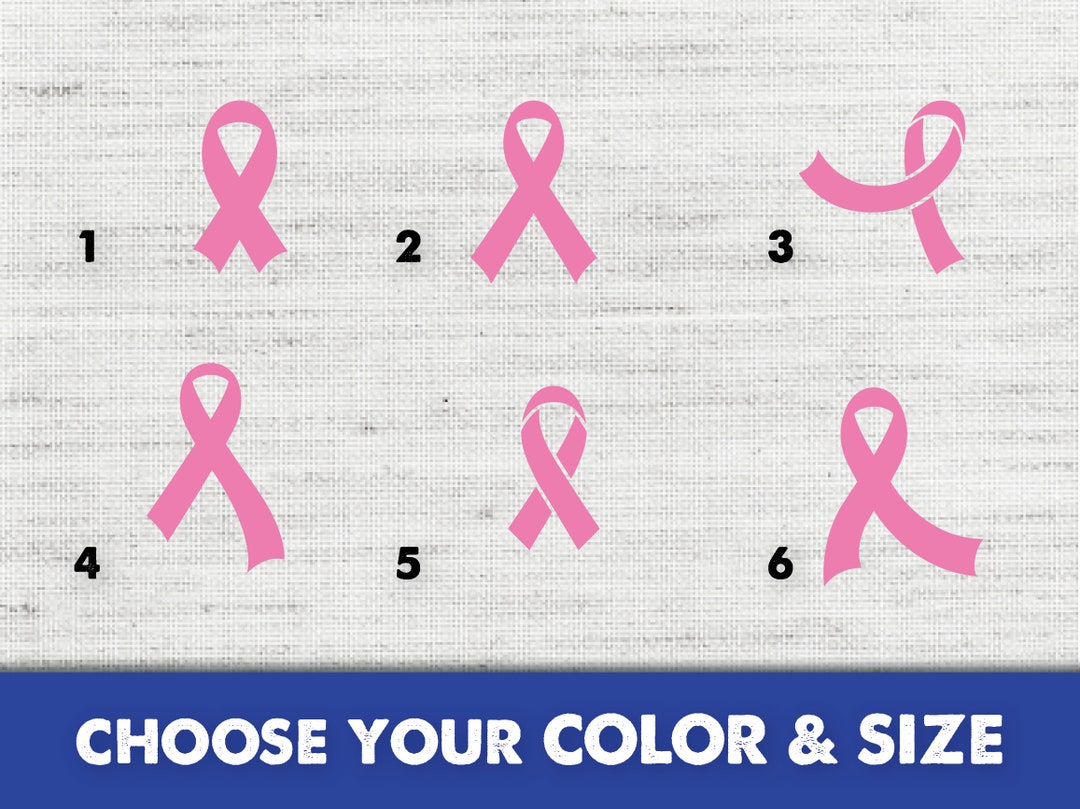 Cancer Ribbon Sticker Decal,cancer Ribbon Decal, Cancer Ribbon Sticker ...