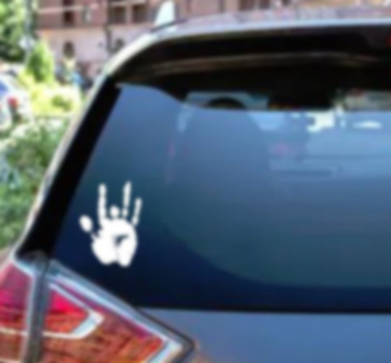 Hand Vinyl Sticker Decal car Decal Window Decalcar - Etsy