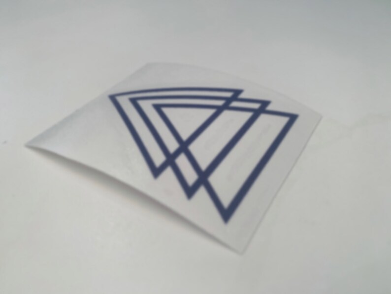 Triangle Vinyl Sticker Decalcar Stickerscar Decallaptop | Etsy