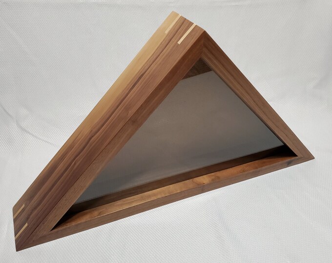 Walnut Flag Display Case for 5' X 9.5' Burial Flag - Etsy