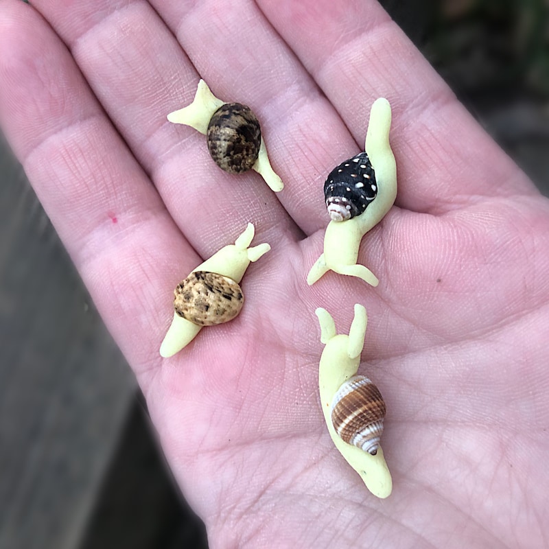 Polymer Clay Snail - Etsy