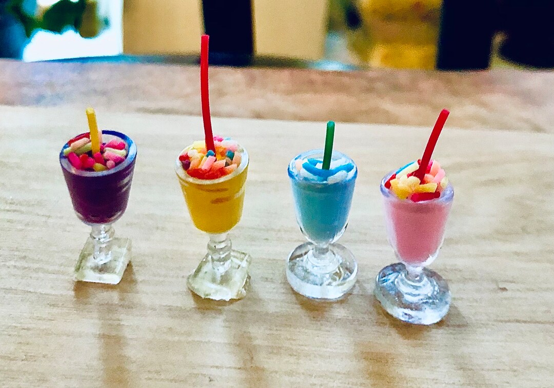 Dollhouse Miniature Desserts - Dollhouse Miniature Sundae - Mini ...