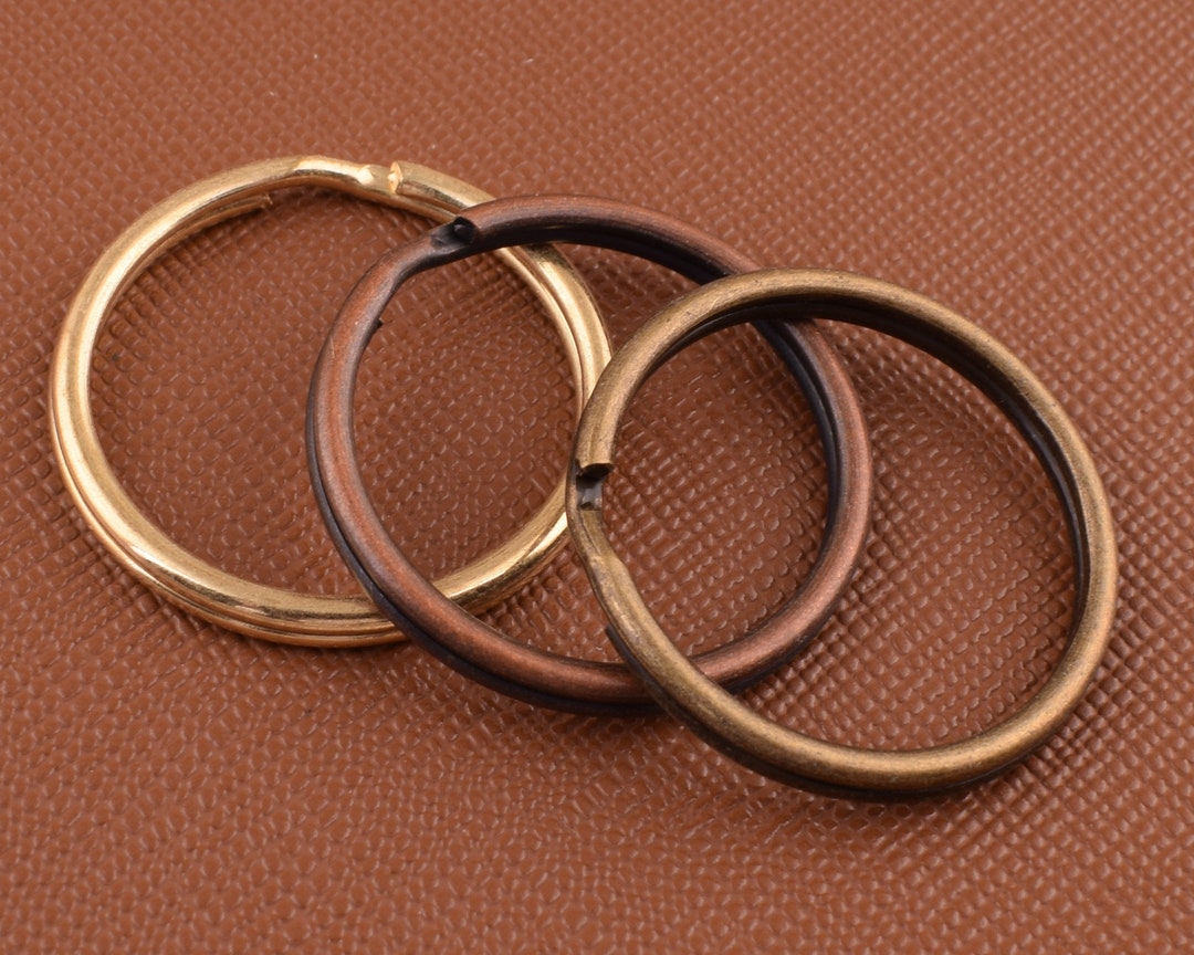 1''(25mm) Round Key Ring,iron Keychain Rings Bronze/gold/red Copper O ...