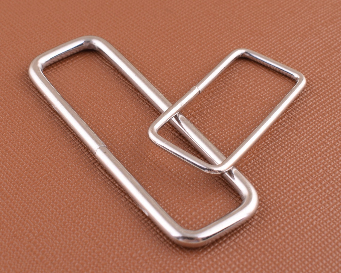 Silver Rectangular Rings Metal Rectangle Rings for - Etsy UK