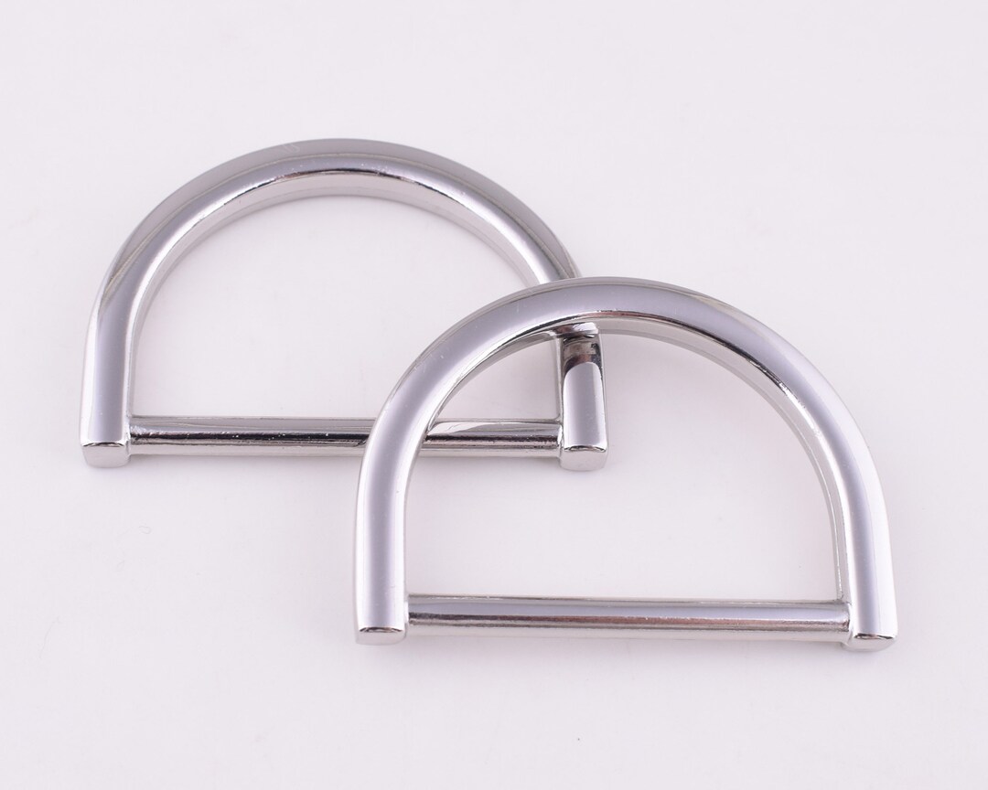 Silver D-rings,1 1/4’‘(32mm) Metal D Rings Buckles,large Flat Connector ...