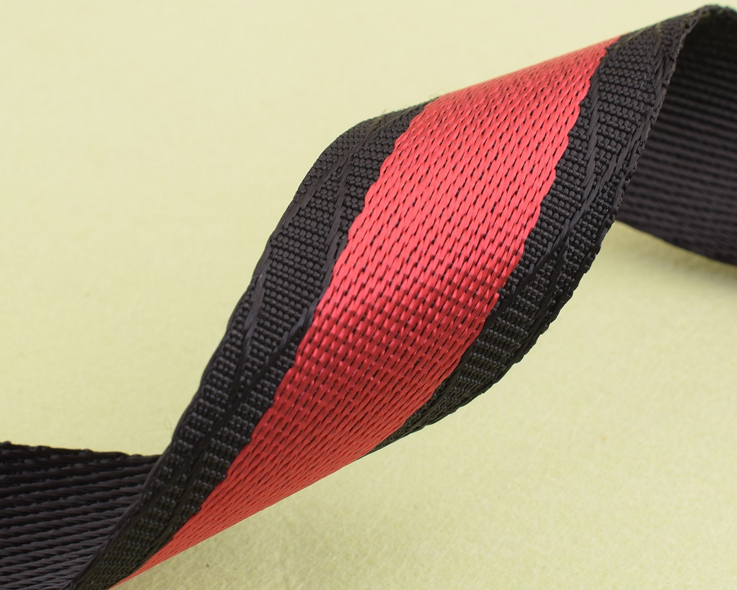 1 Inch Nylon Webbing Black and Red Stripes Webbing Bag Strap - Etsy