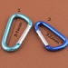 Light Blue Dark Blue Key Ring Aluminum Carabiner Key Chain 2 Sizes ...
