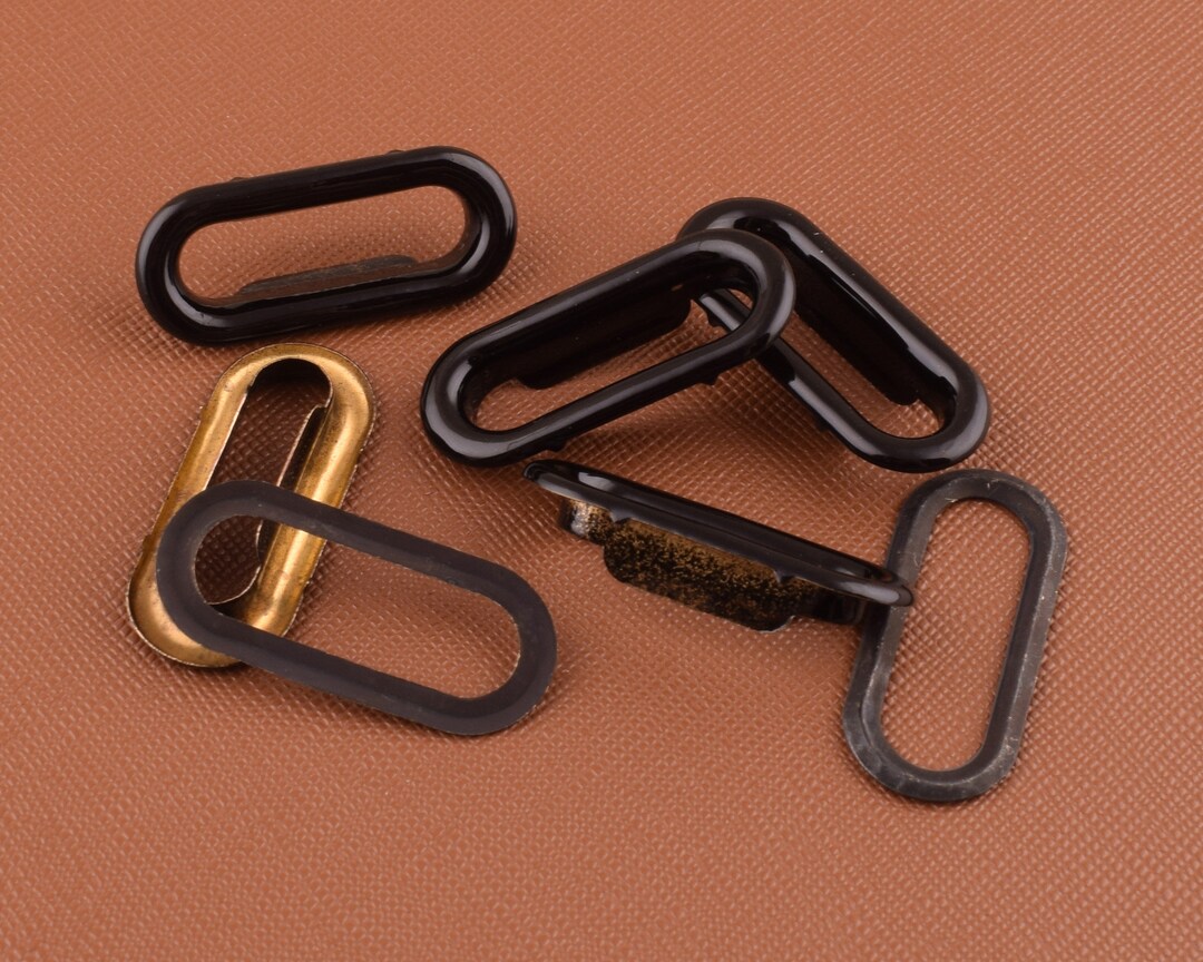 50 Sets Oval Black Eyelets With Washer 25*6 Mm(inner) Oval Copper ...