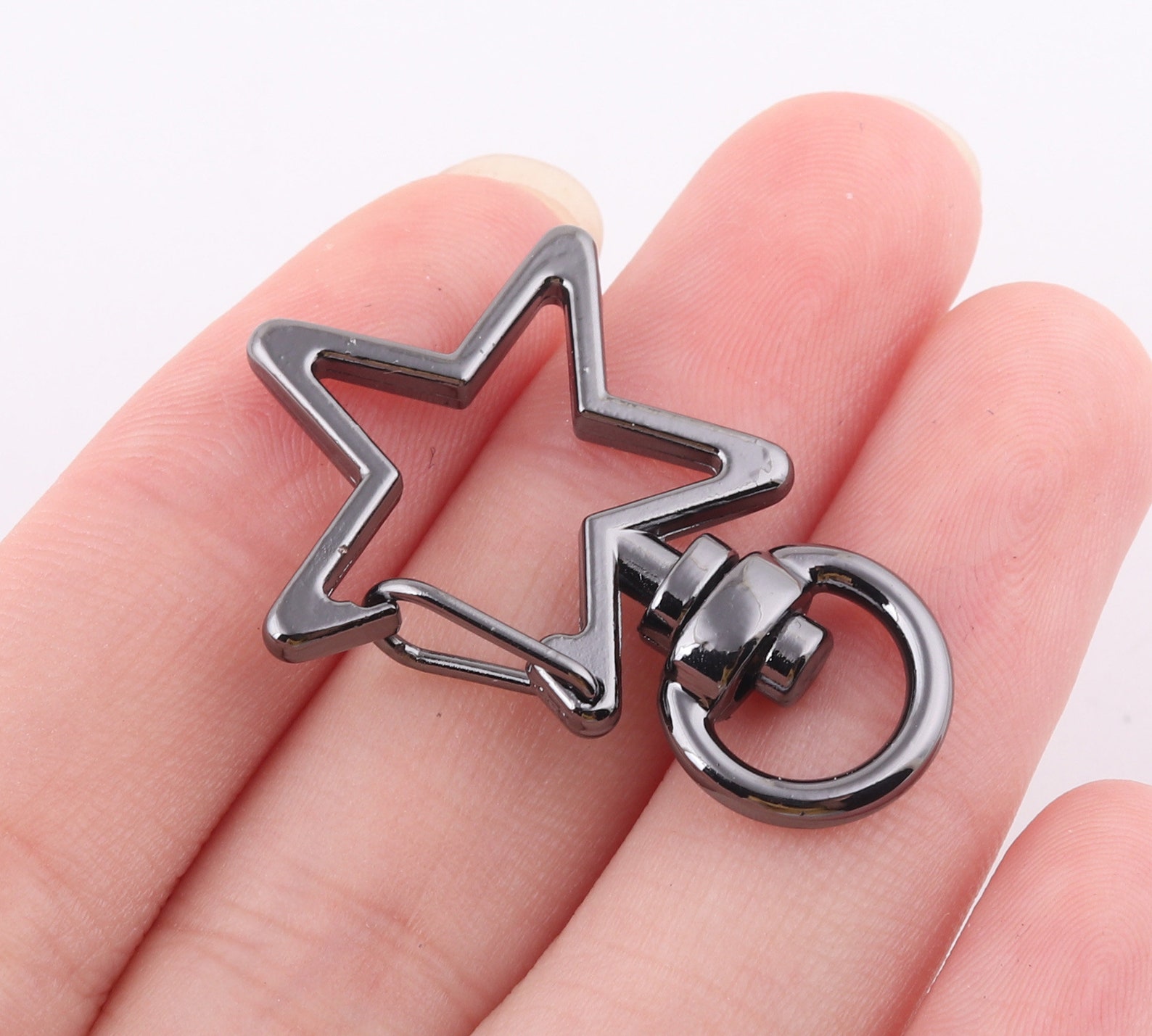 Star Shape Swivel Clasps star Key Rings Keychains Swivel - Etsy