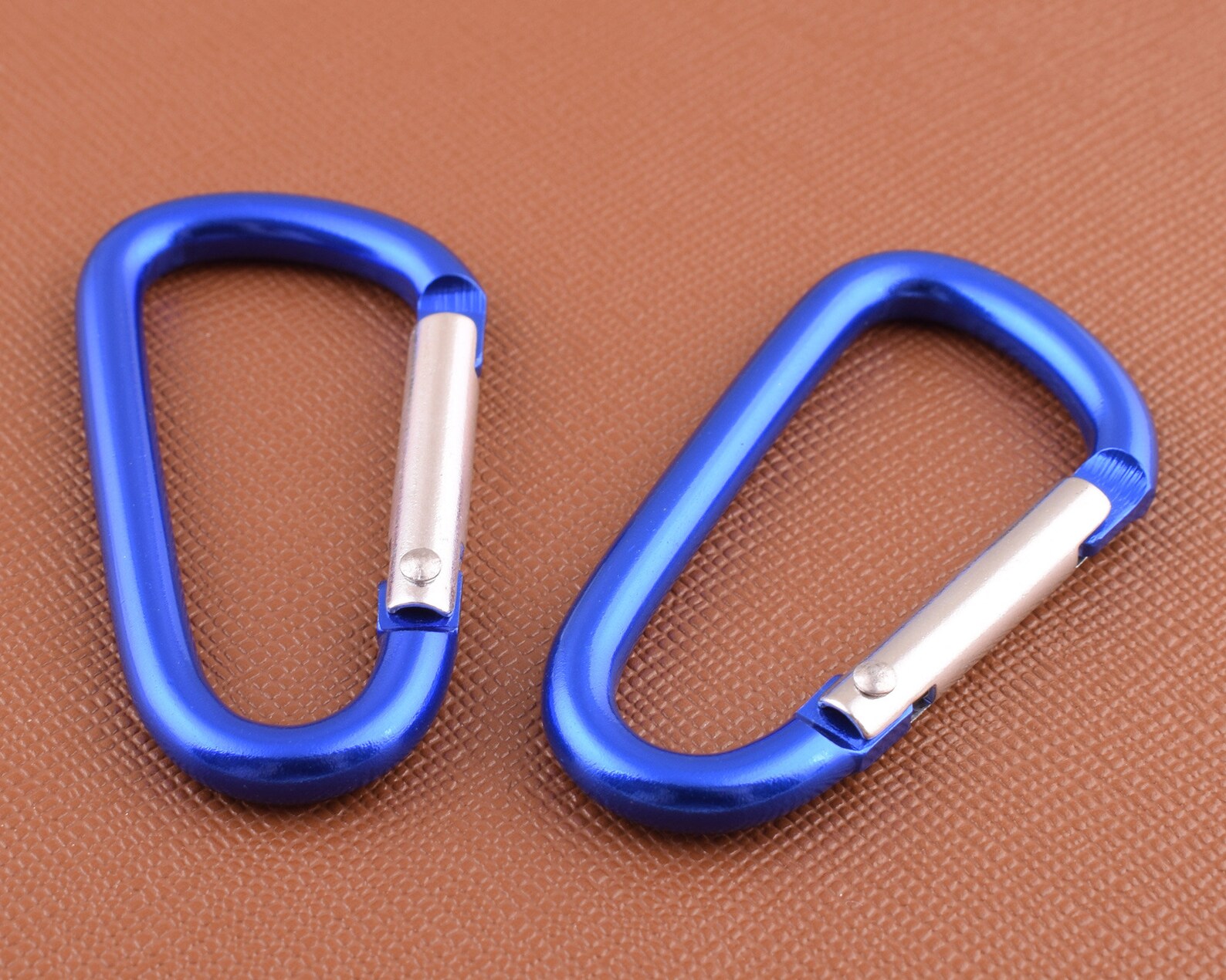 Blue Aluminum Carabiner Black Key Ring Carabiner Keyring Clip - Etsy