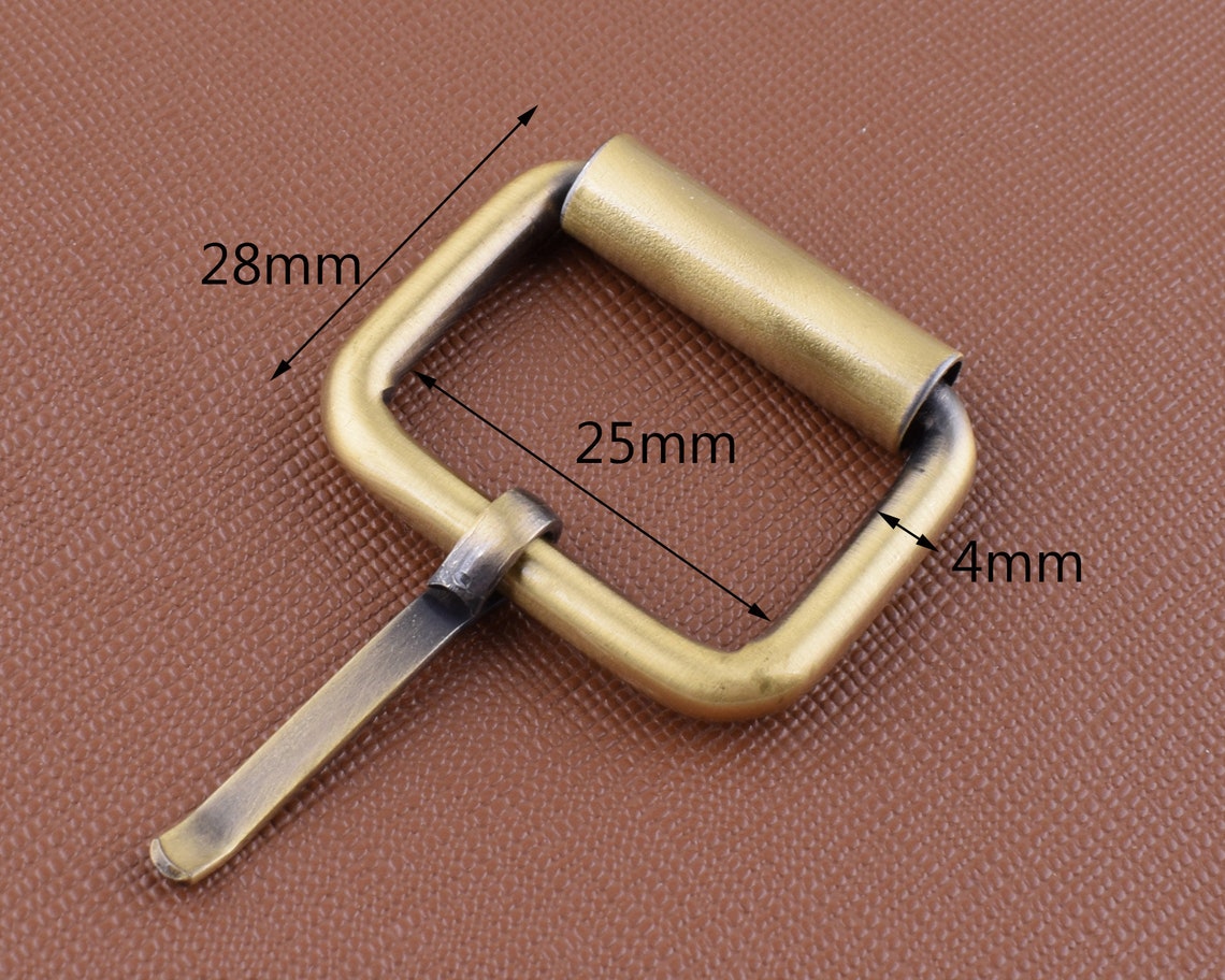 1 Inch Antique gold belt buckles25mm Rectangular Strap | Etsy