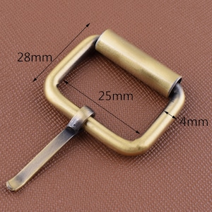 1 Inch Antique Gold Belt Buckles,25mm Rectangular Strap Fastener Buckle ...