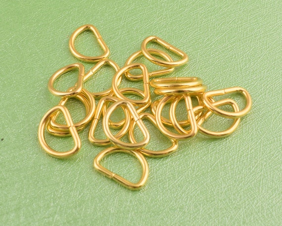 Small D Ring Gold Rounding D-ring Metal Key Ring D Loop D | Etsy
