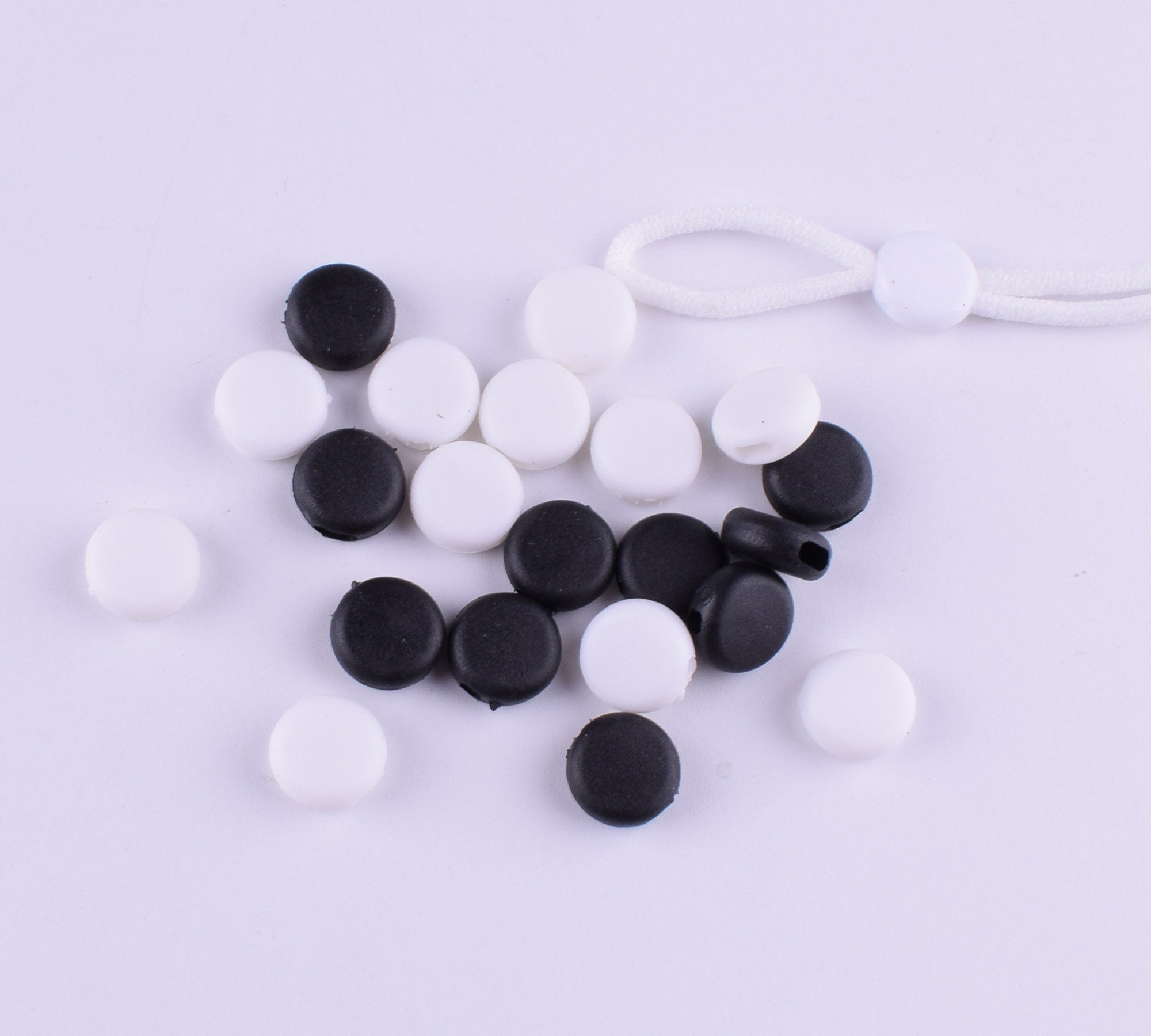 Face Mask Rope Silicone Clipblack/white Round Elastic Cord - Etsy Australia