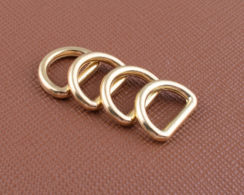 Mini Metal D-rings9mm Gold Small D Rings Tiny D Loop for Belt - Etsy