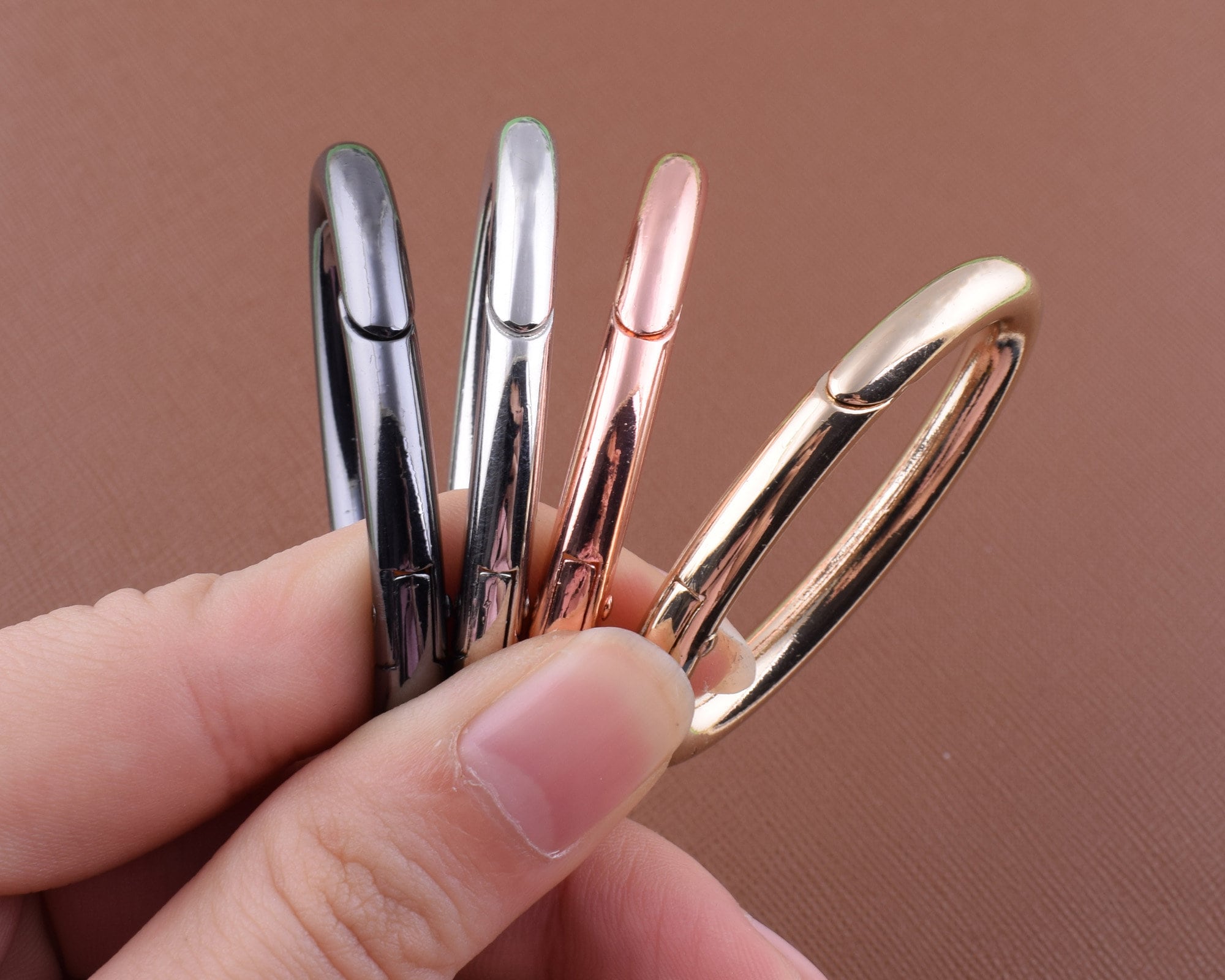 Oval Spring Gate Rings38mm Large Spring Ring Metal Push Snap - Etsy