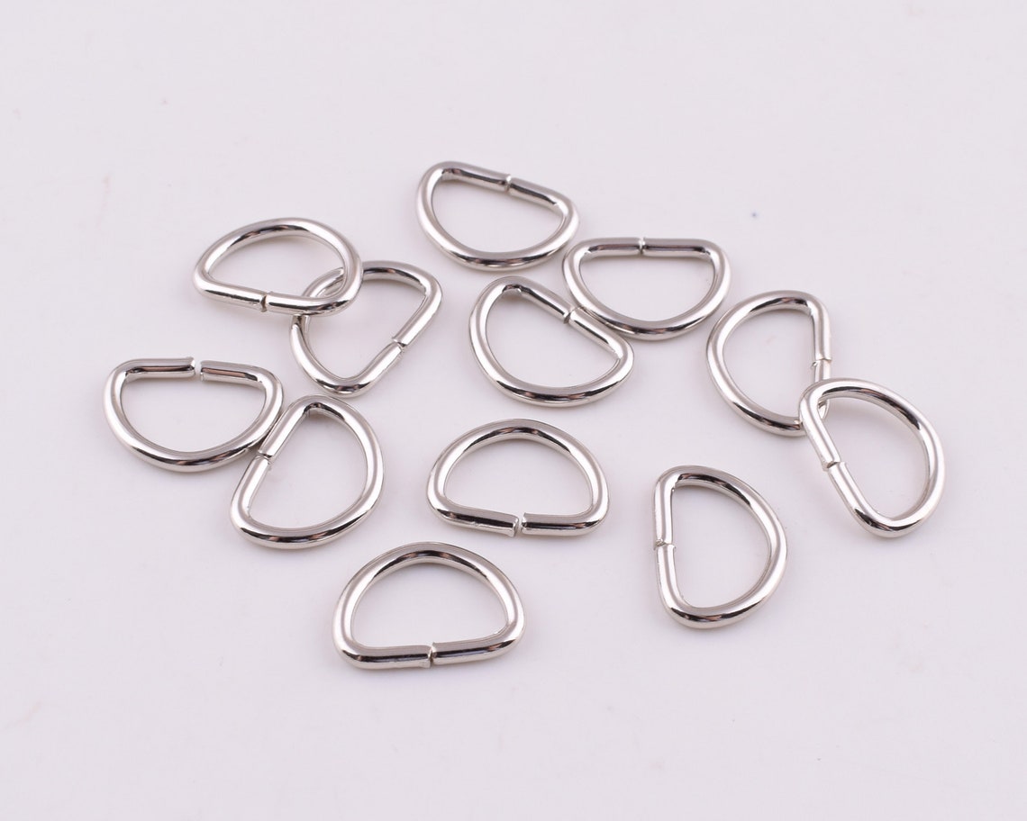 Silver D-rings10mm Mini D Ringsmetal Iron Small D Loop D - Etsy