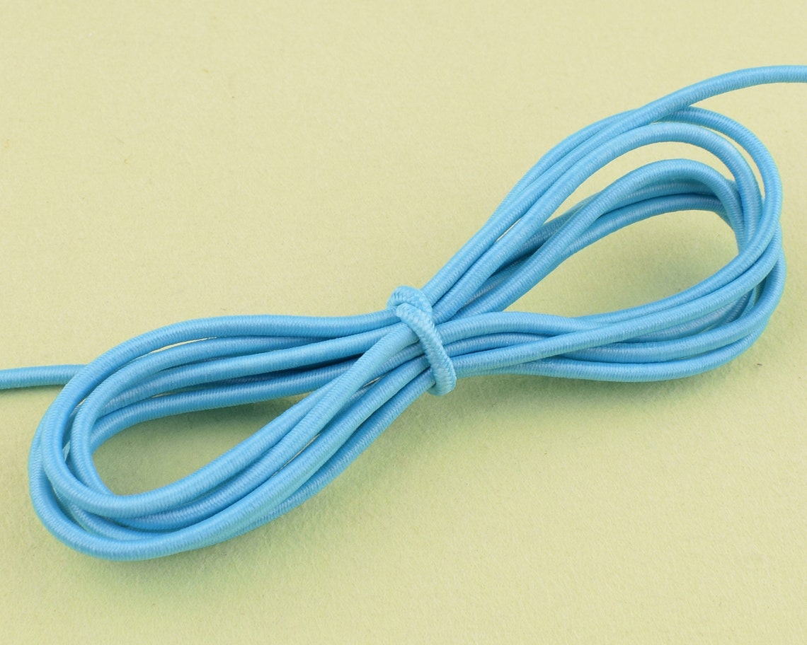 2.5mm Blue Elastic Cord10 Yards Round Elastic Draw Cord - Etsy