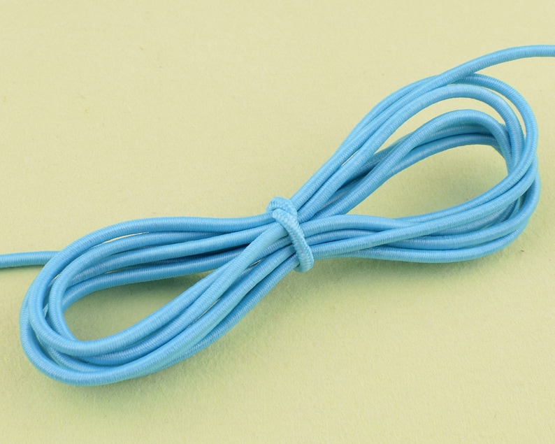 2.5mm Blue Elastic Cord10 Yards Round Elastic Draw Cord - Etsy