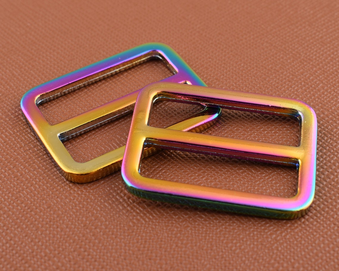 1 Inch Rainbow Belt Buckles Metal Adjustable Buckles Webbing - Etsy