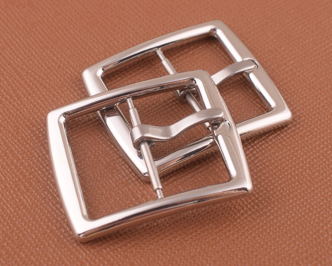 Strap Buckles Silver Metal Belt Buckle With Pins Square Buckle ,medium ...