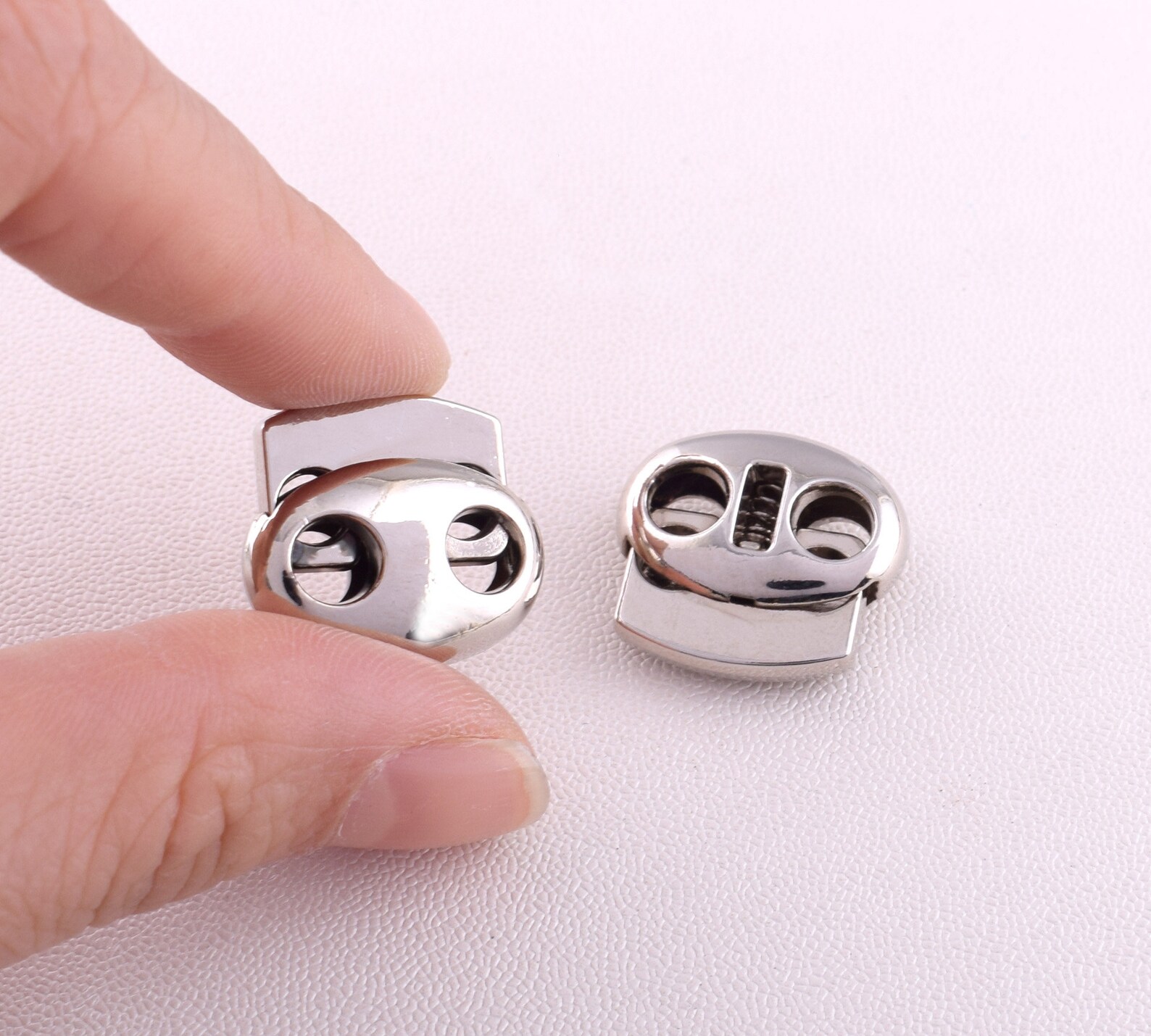 Metal Cord Locks Spring Rope Locks Double Hole Adjustment | Etsy