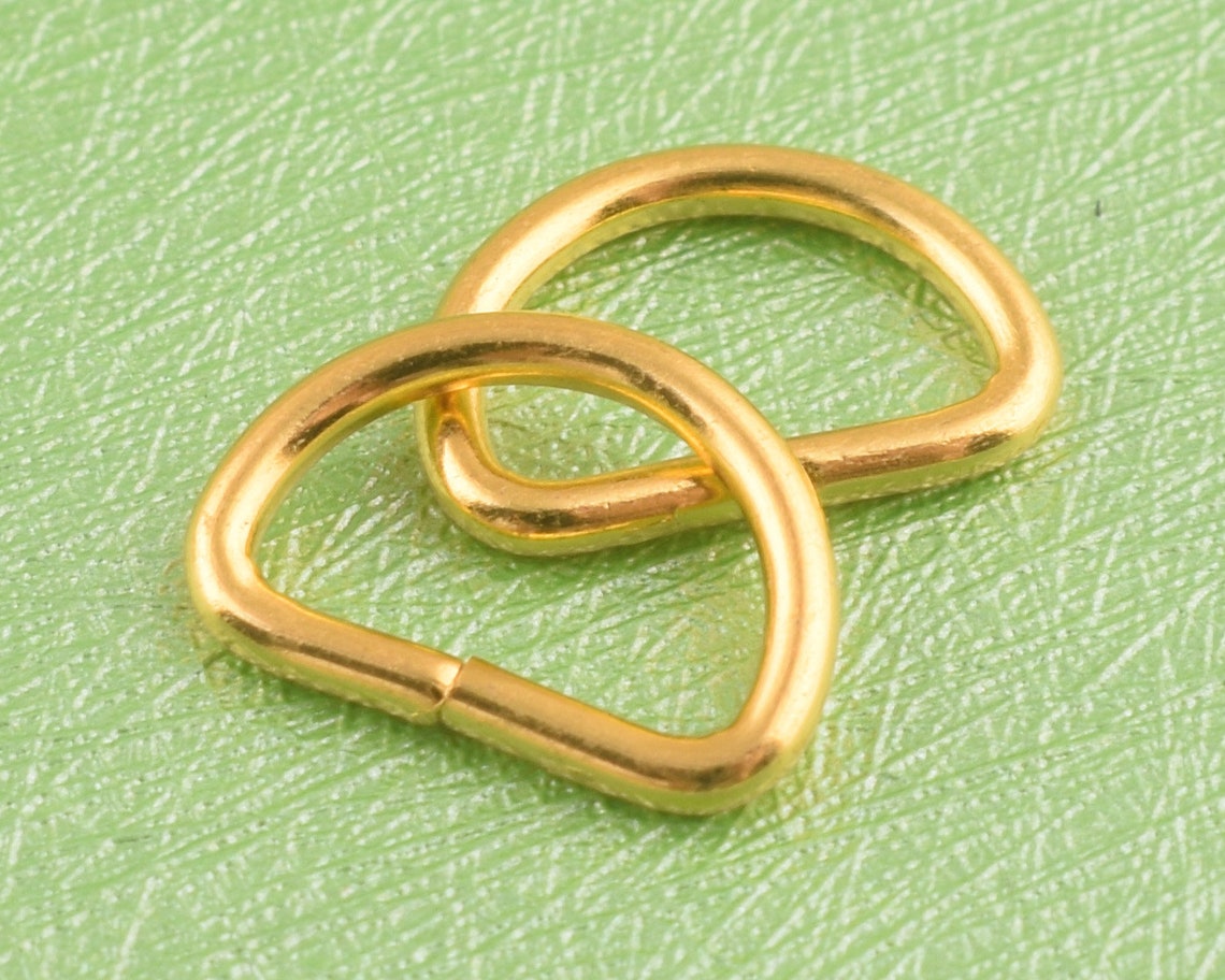 Small D Ring Gold Rounding D-ring Metal Key Ring D Loop D - Etsy